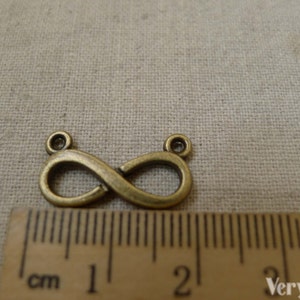 Figure 8 Connector Bronze Charms 10x20mm Set of 50 Pcs A7464 - Etsy