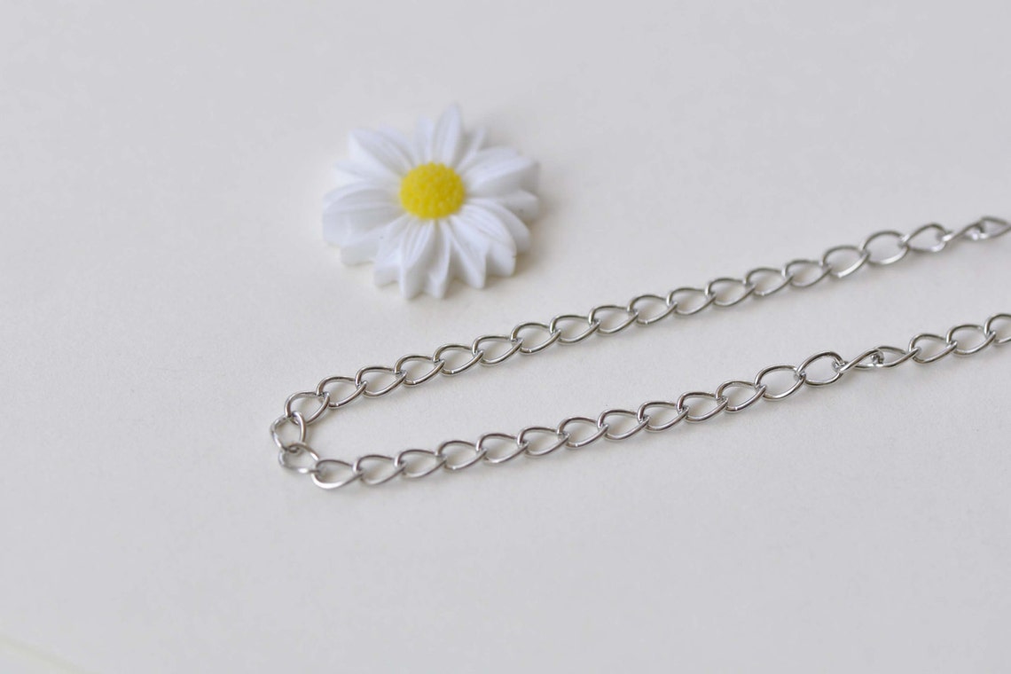 16ft 5m Silvery Gray Color Steel Curb Chain 3.2x5.5mm - Etsy