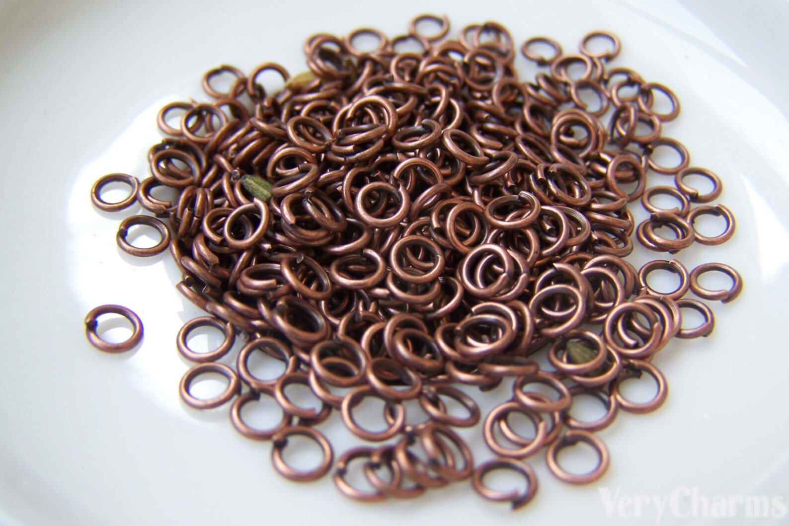 Antique Copper Jump Rings 4mm 22 Gauge Set of 500 Pcs A2294 | Etsy