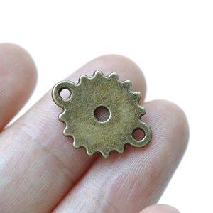 Small Gear Connectors Antique Bronze Mechanical Watch Movement Cog ...