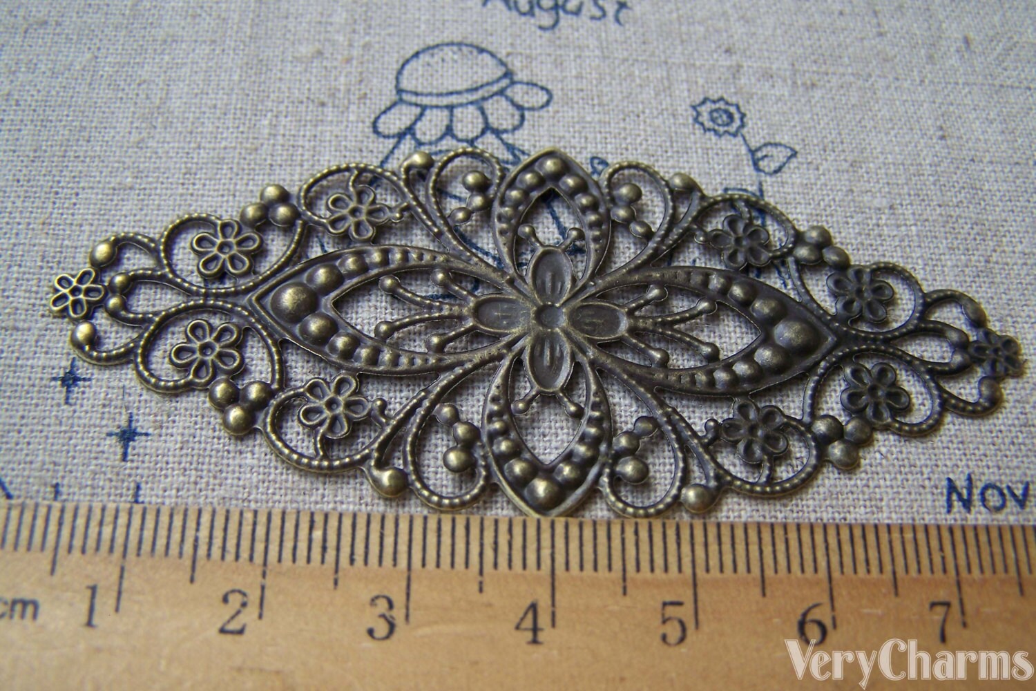 20 Pcs of Antique Bronze Filigree Flower Embellishments - Etsy