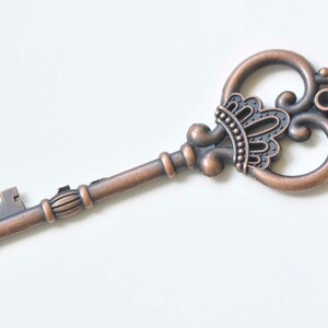 Crown Key Pendants Charms 32x83mm Set of 5 Antique Bronze/silver/gold ...