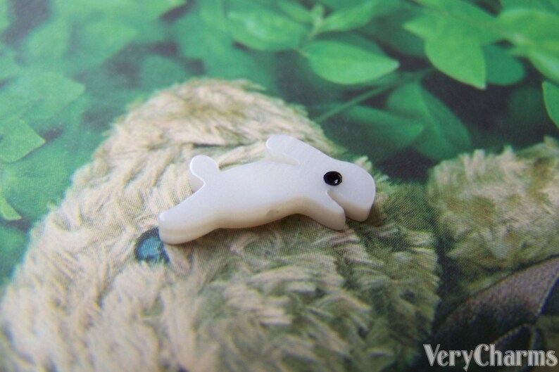 5 Pcs of Natural Sea Shell Lovely Rabbit Beads 8x15mm A2679 - Etsy