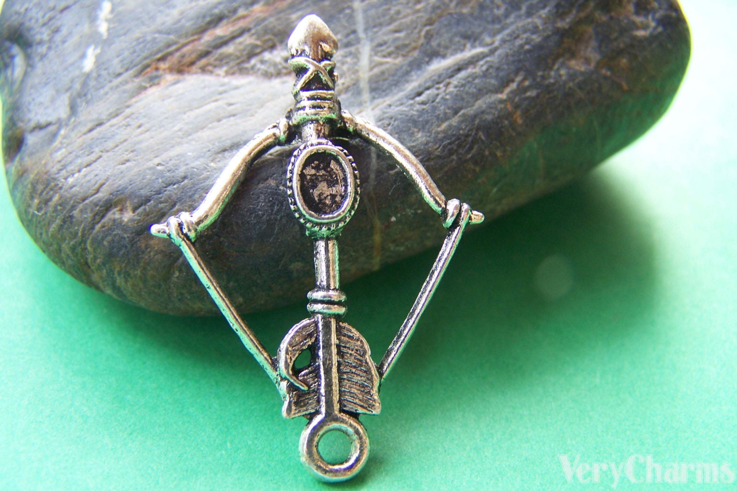 10 Pcs of Antique Silver Bow and Arrow Charms Pendants 25x35mm - Etsy