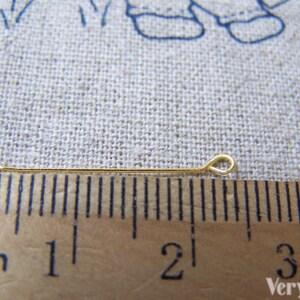 50 Pcs Gold Double Sided Eye Pins Connector 25mm 28gauge A2821 - Etsy