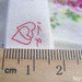 5.46 Yards (5 Meters) Red Love Heart Pattern Print Cotton Ribbon Label ...