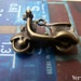 Antique Bronze 3D Motorcycle Motor Scooter Moped Charms Pendants 22mm ...