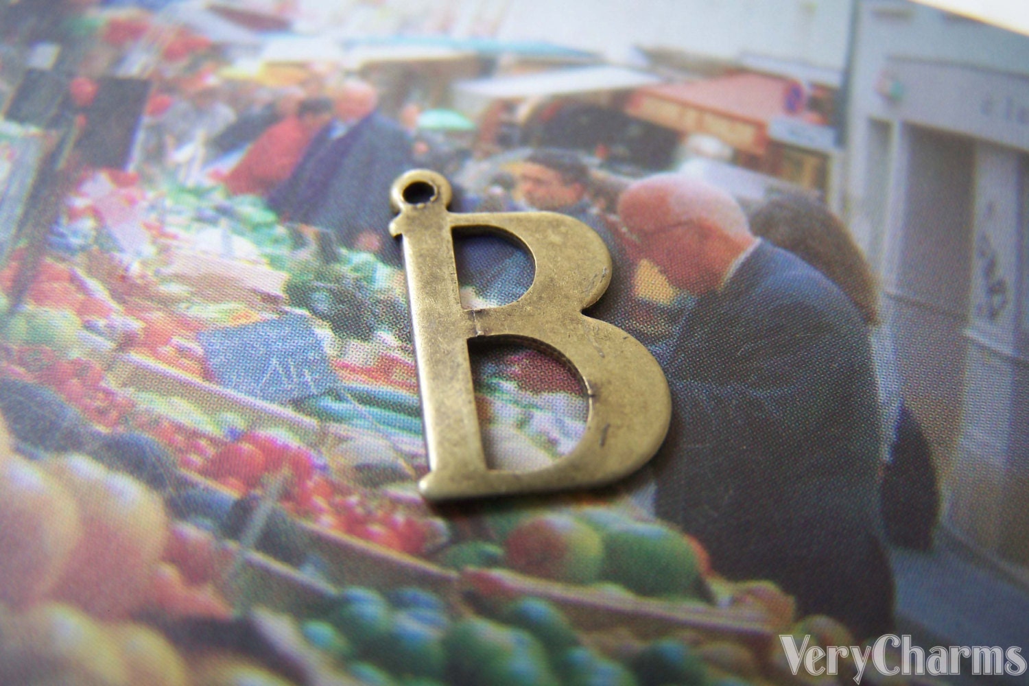 10 Pcs of Antique Bronze Brass Alphabet Letter B Charms 9x15mm - Etsy