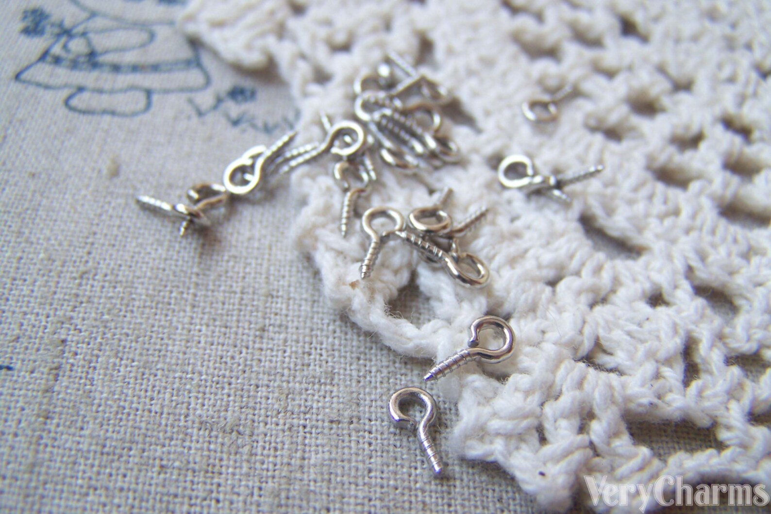 500 Pcs Silvery Gray Nickel Mini Screw Eye Hook Bail Pins - Etsy