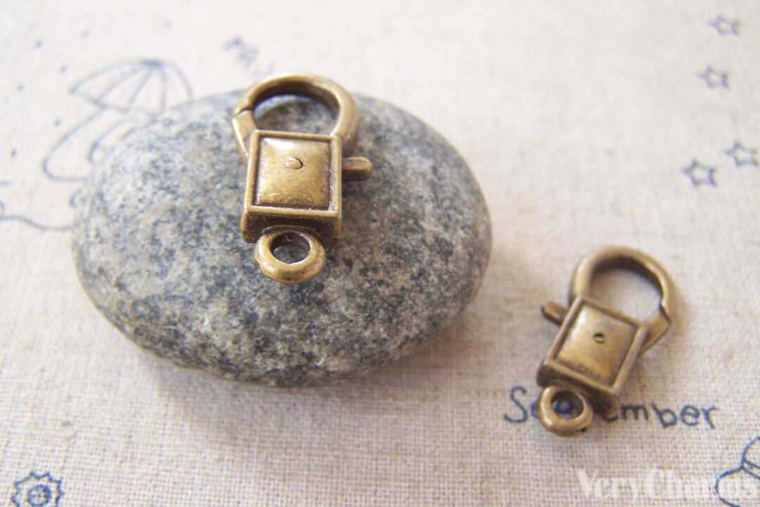 10 Pcs Antiqued Bronze Rectangle Handbag Lobster Clasps 8x27mm A5247 - Etsy