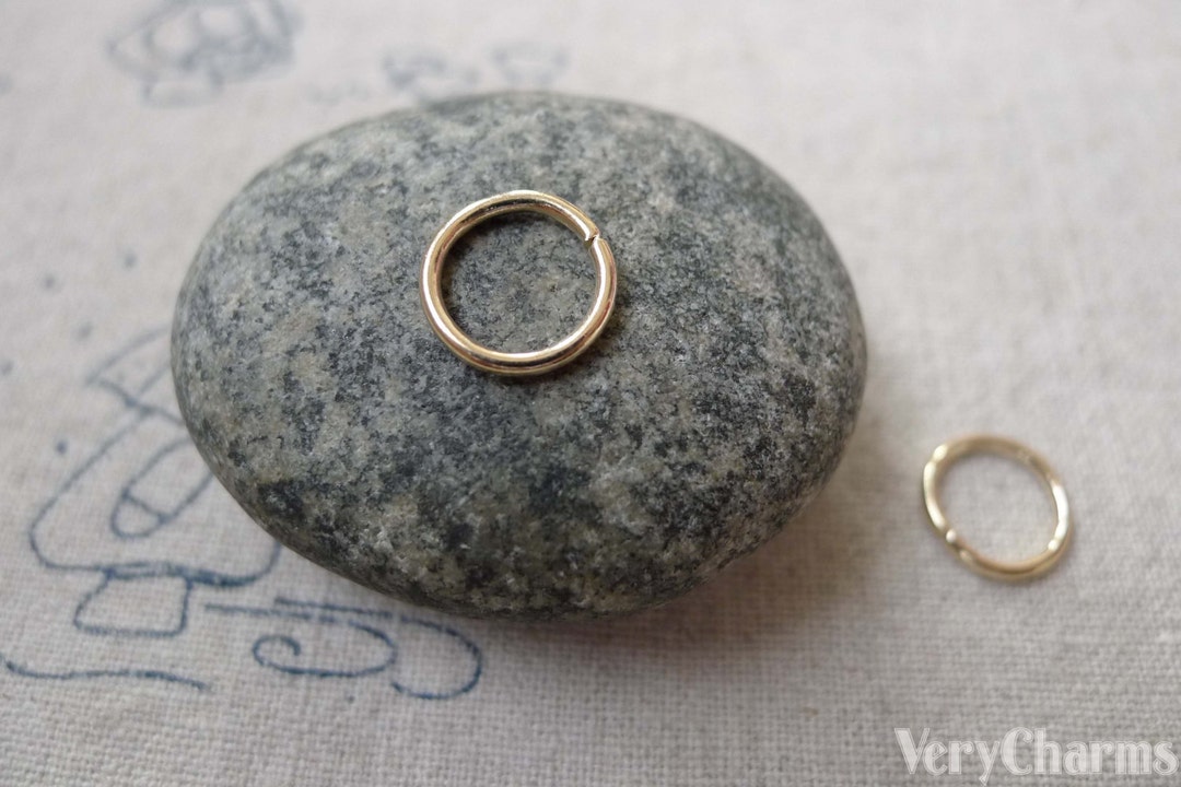 200 Pcs KC Light Gold Jump Rings Size 10mm 18gauge A6710 - Etsy