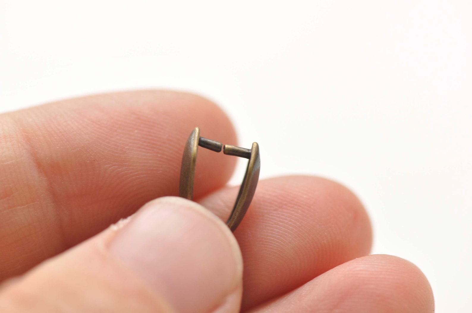 10 Pcs Antique Bronze Brass Large Pinch Bail Snap Bails Clasps | Etsy