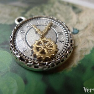 5 Pcs of Antique Silver Enamel Clock Charms Size 20x23mm A7088 - Etsy