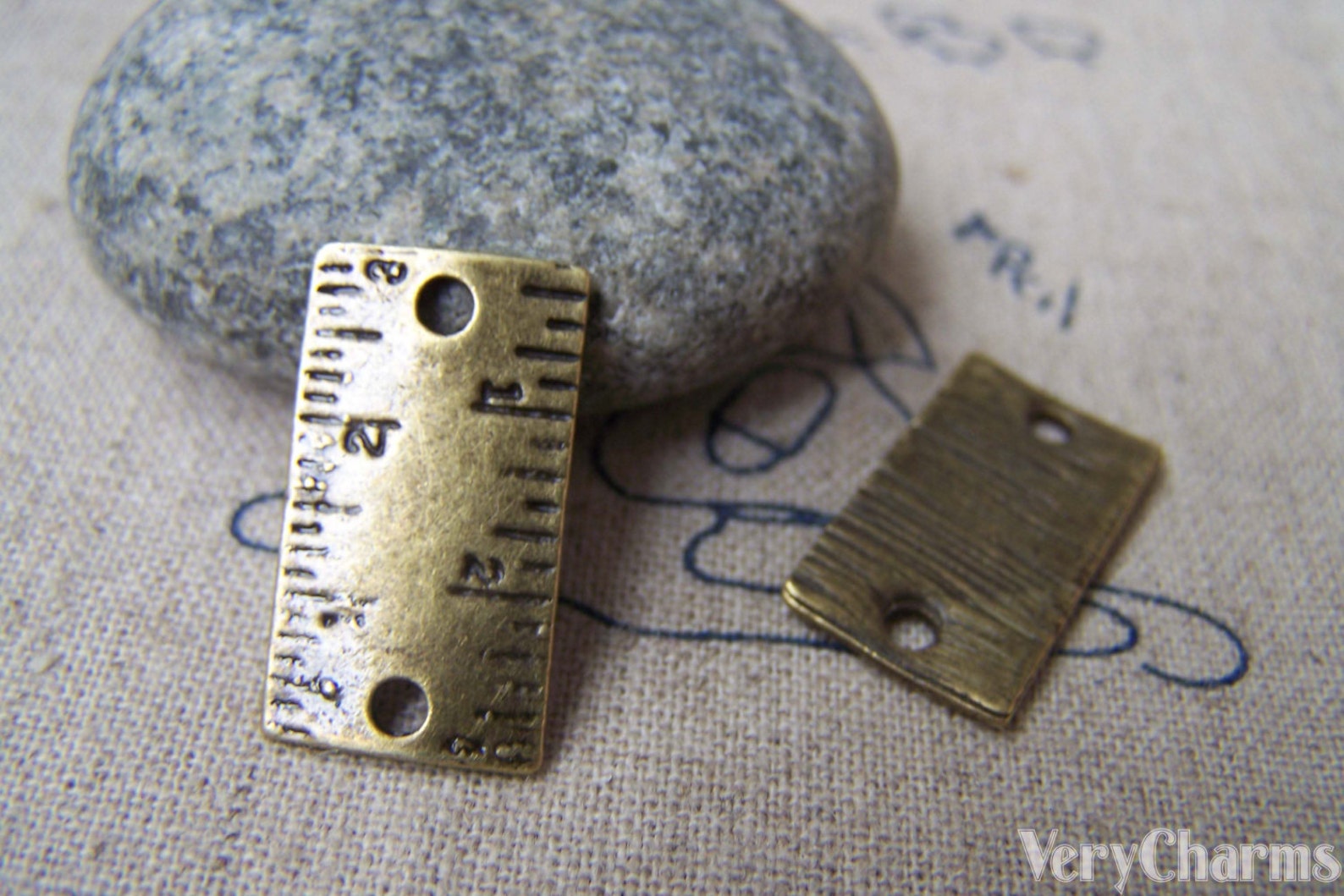 Ruler Piece Connector Antique Bronze Short Measuring Tap - Etsy
