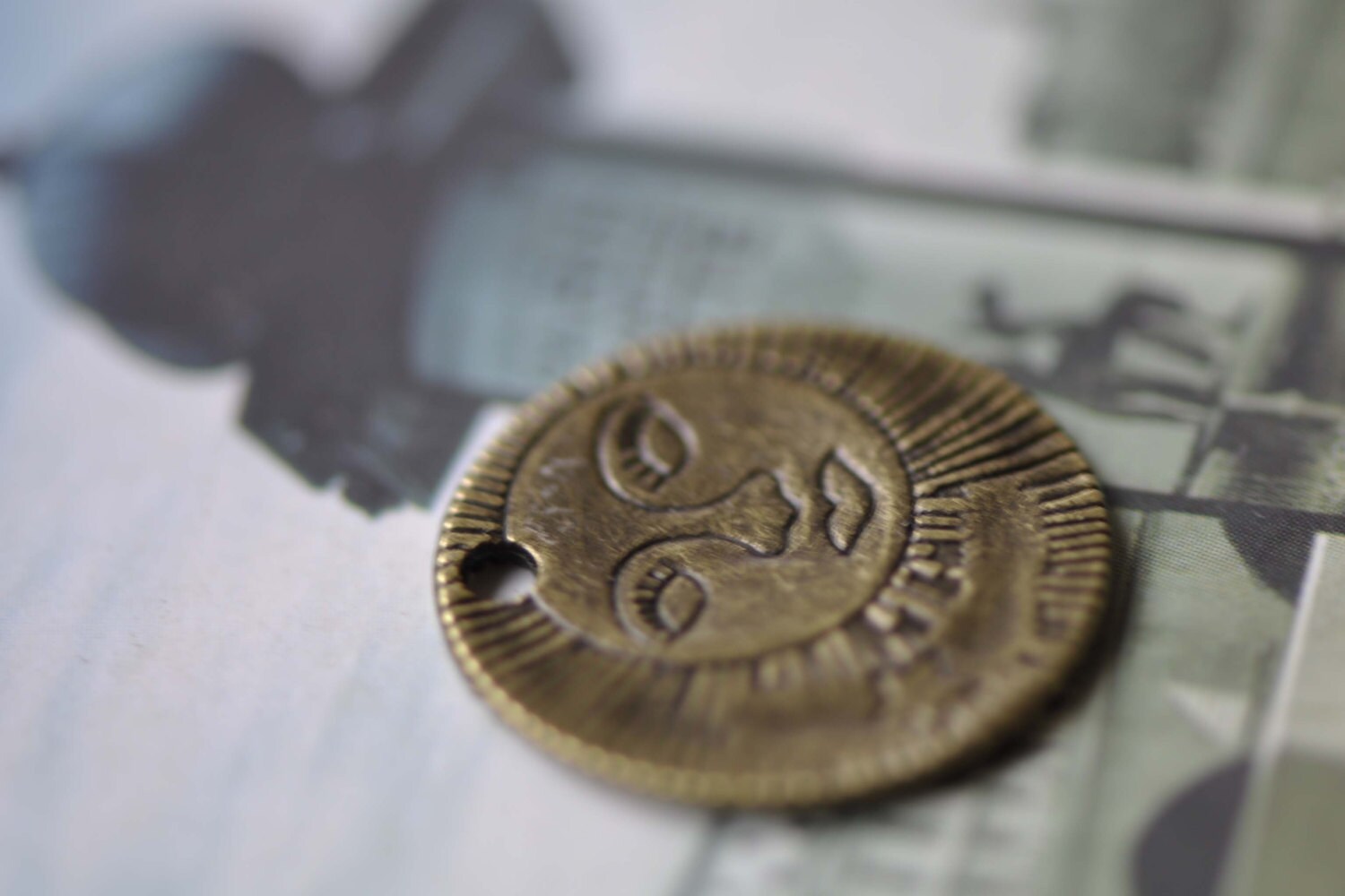 Antique Bronze Sun Face Charms Flat Girl Star Pendants 20mm - Etsy