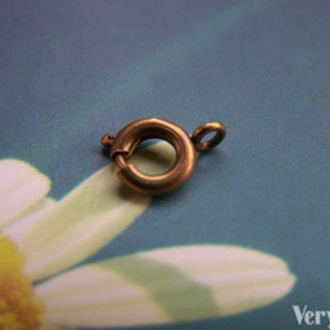 50 Pcs of Antique Bronze Brass Spring Ring Clasps 6mm A3389 - Etsy