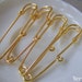 Gold Kilt Pins Single Loop Safety Pins Broochs 15x58mm Set of 10 A1225 ...