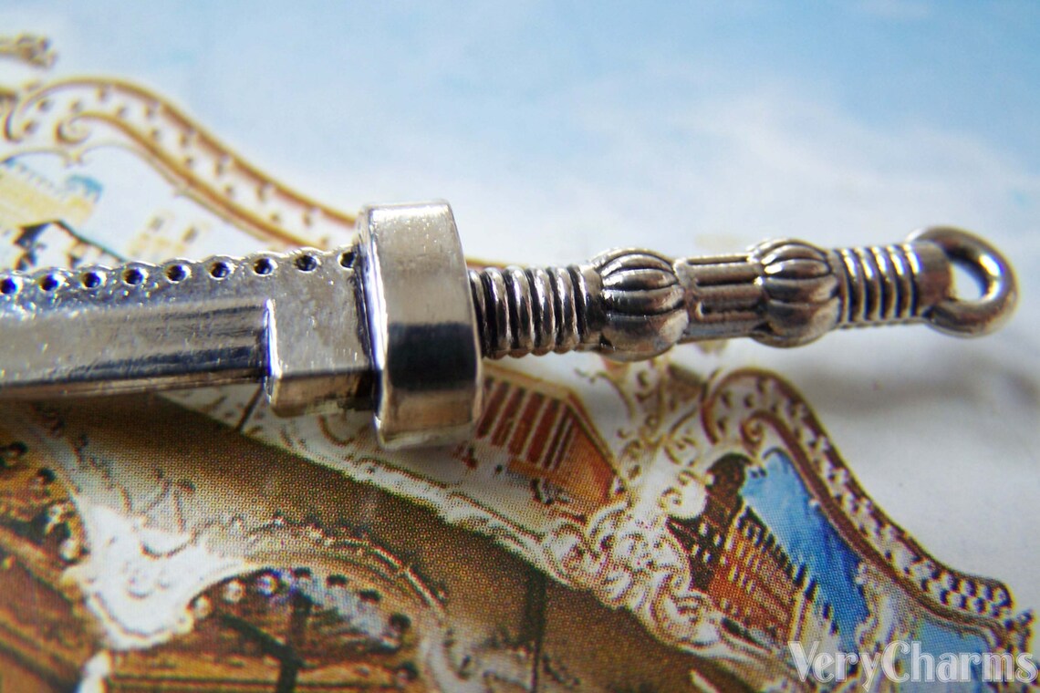 5 Pcs of Antique Silver Japanese Blade Sword Charms 10x108mm A5309 - Etsy