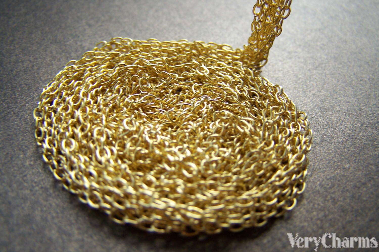 16ft 5m Gold Tone Steel Oval Cable Chain Link 1.6mm A2734 - Etsy