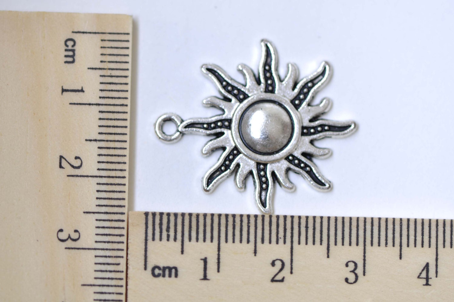 Antique Silver Sun Flame Fire Charms 25x28mm Set of 20 A8031 - Etsy