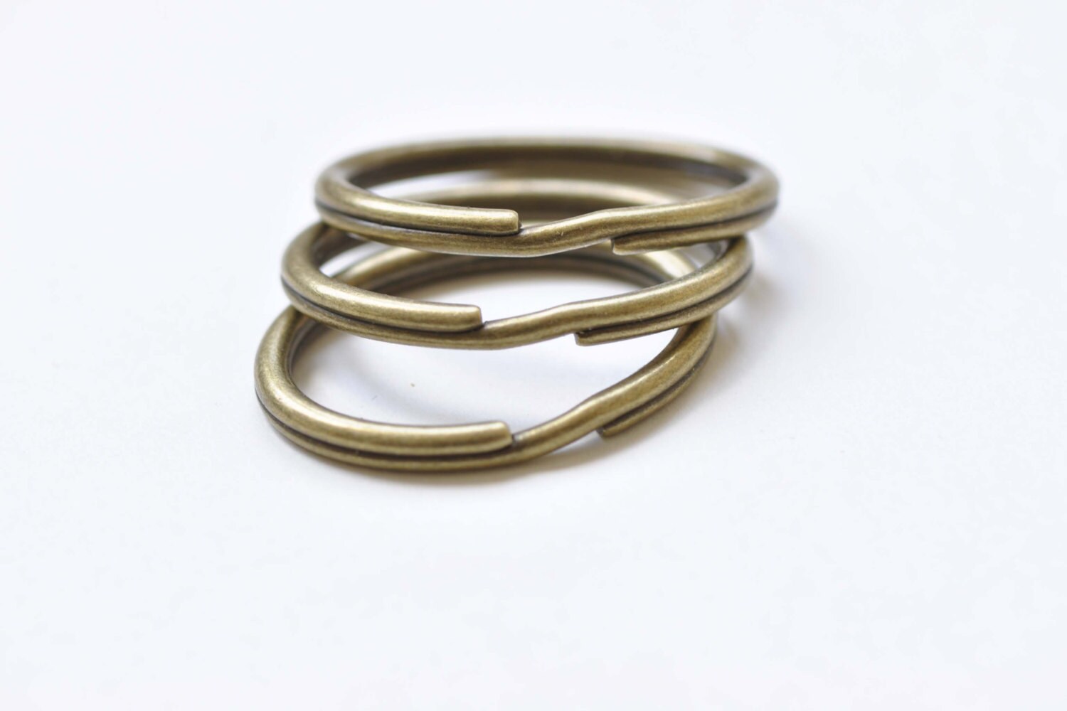 10 Pcs of Antique Bronze Oval Key Rings 28x36mm A8492 - Etsy