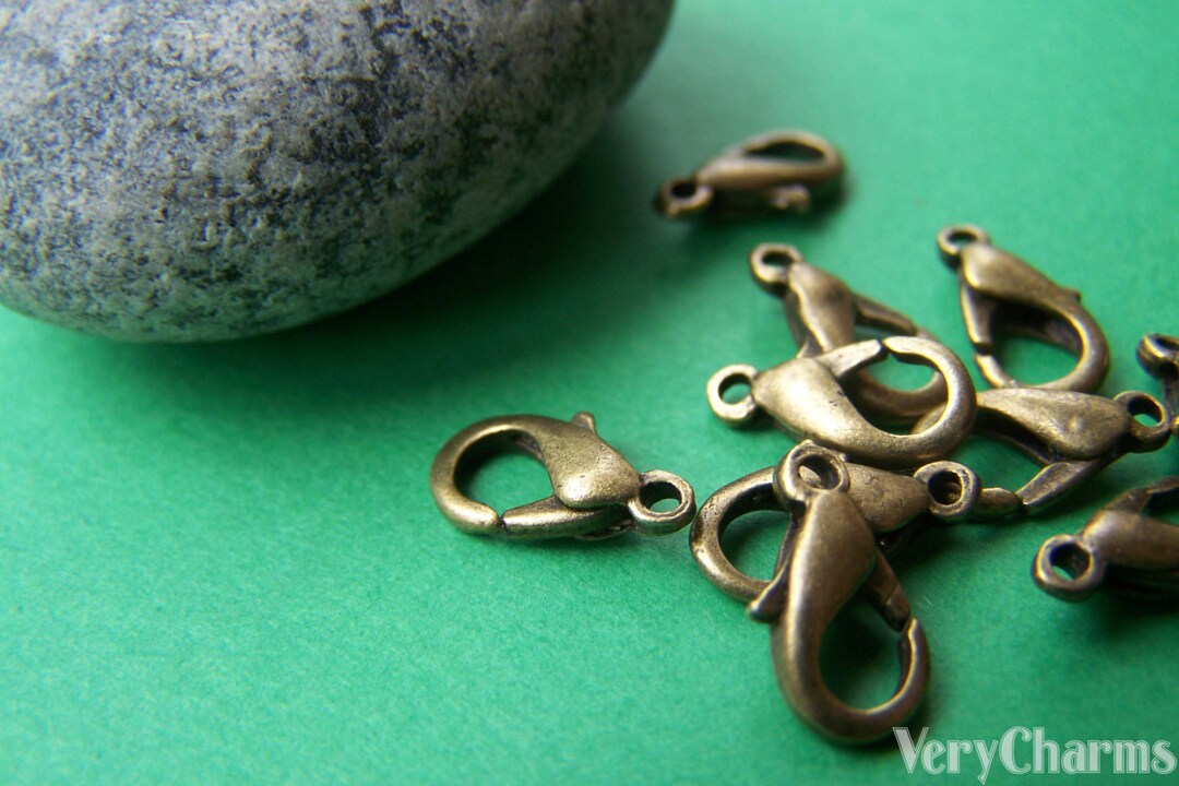 Lobster Clasp Antiqued Bronze Parrot Clasps 12mm Set of 50 Pcs A3445 - Etsy