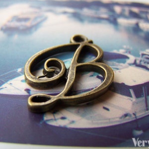 20 Pcs of Antique Bronze Alphabet Letter B Charms 16x18mm A481 - Etsy