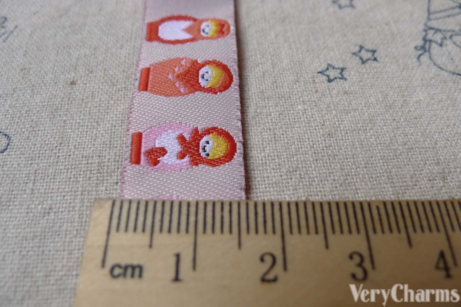 10 Yards (9.1 Meter) Yarn Weave Stitched Matryoshka Russian Doll Ribbon ...