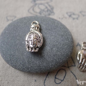 Buddha Hand Charms Antique Silver Pendants 8x18mm Set of 30 A7265 - Etsy