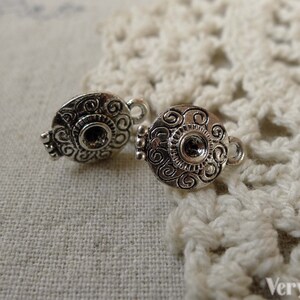 20 Pcs of Antique Silver Earring Posts With Loop Steel Pin 10.5x15mm ...