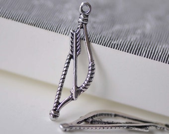 Silver Bow and Arrow | Etsy