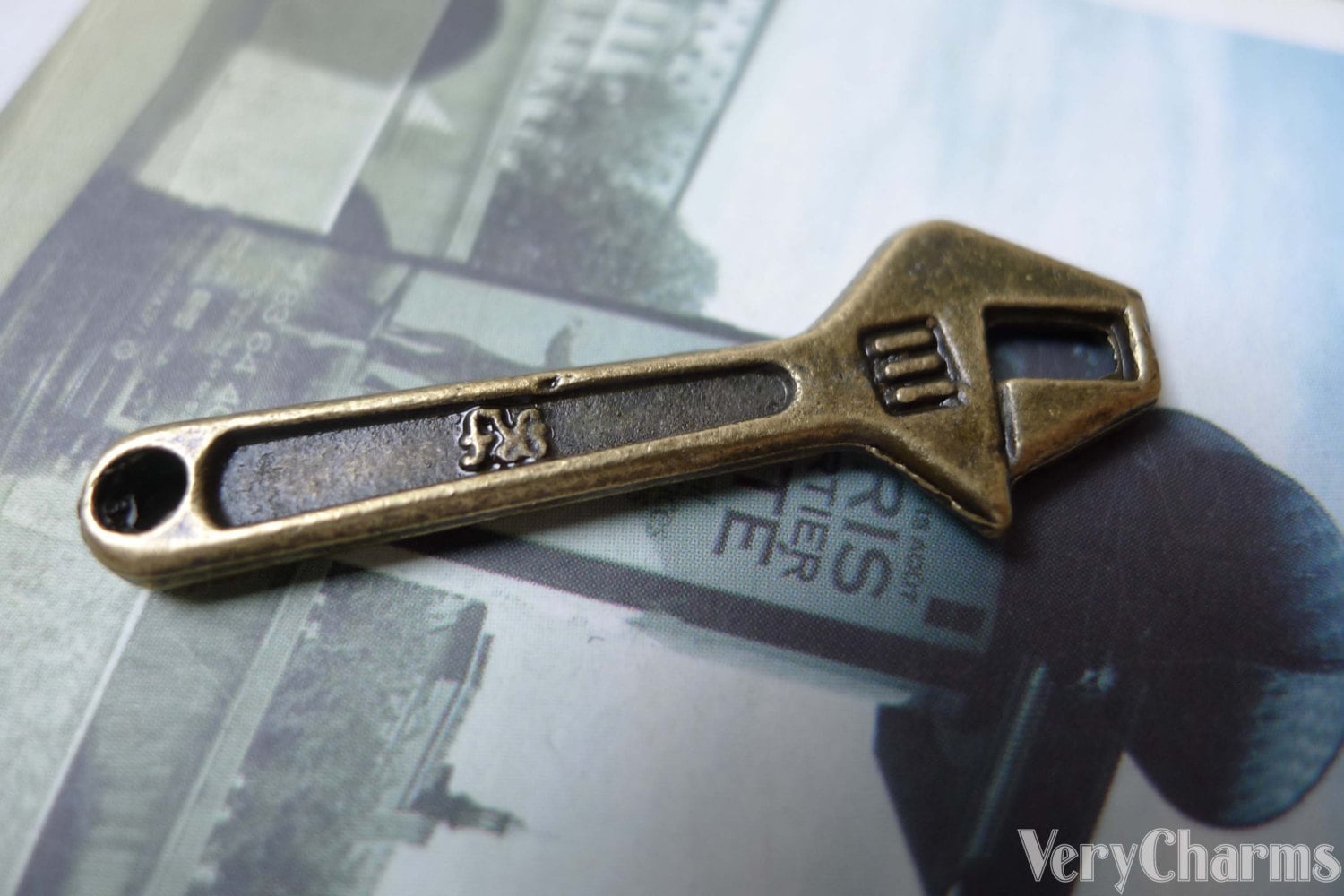 Spanner Wrench Tool Charms Antique Bronze Pendants 13x39mm Set - Etsy