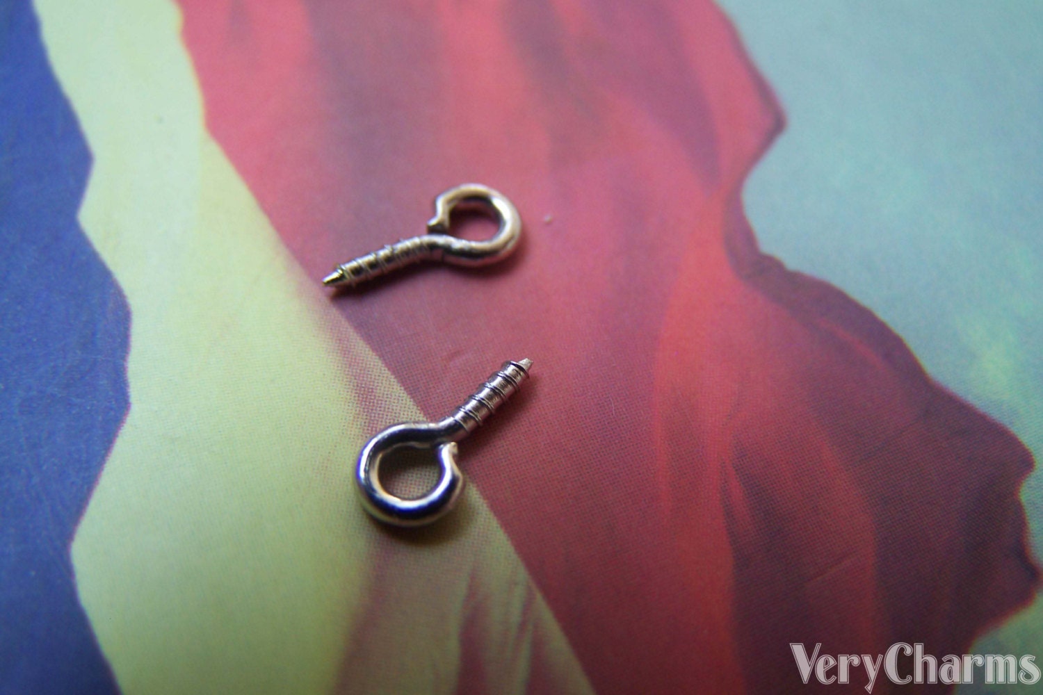 500 Pcs Silvery Gray Nickel Mini Screw Eye Hook Bail Pins - Etsy