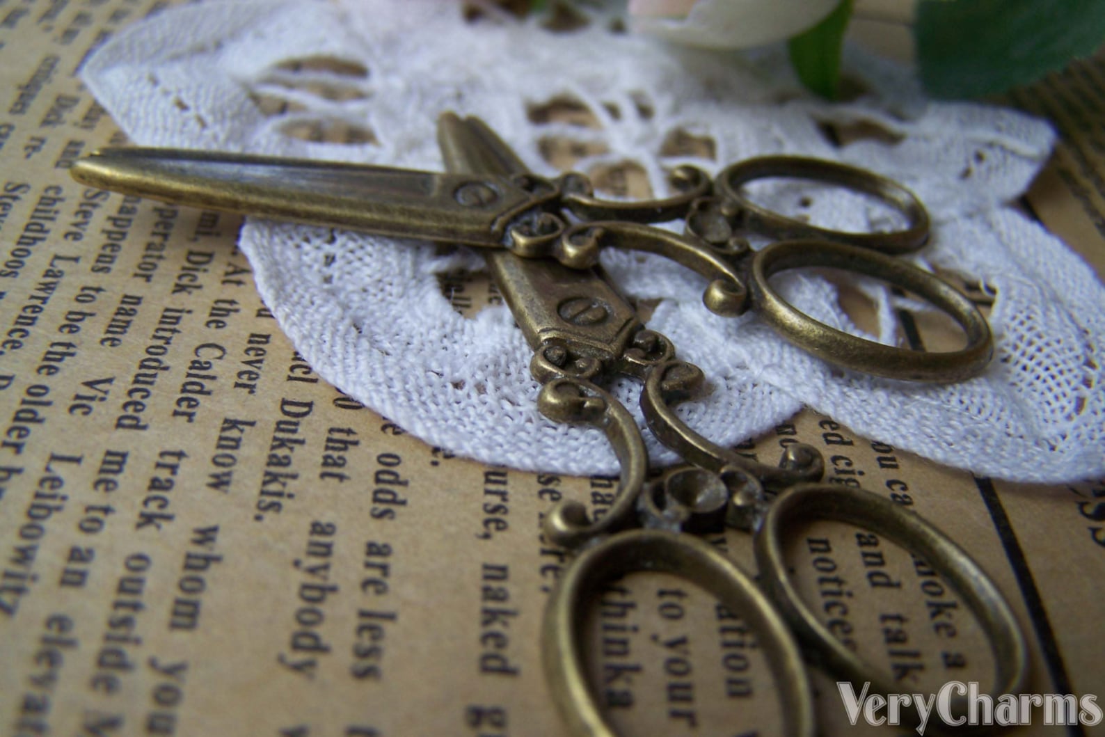 Victorian Scissors Pendants Antique Bronze Tailor Shears | Etsy