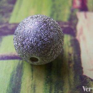 10 Pcs Silver Plated Sand Star Dust Beads Texured Beads 16mm A3867 - Etsy