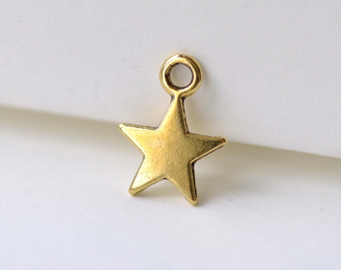 Shiny Silver Puffy Star Charms Blank Charms 7mm Set of 50 Pcs - Etsy