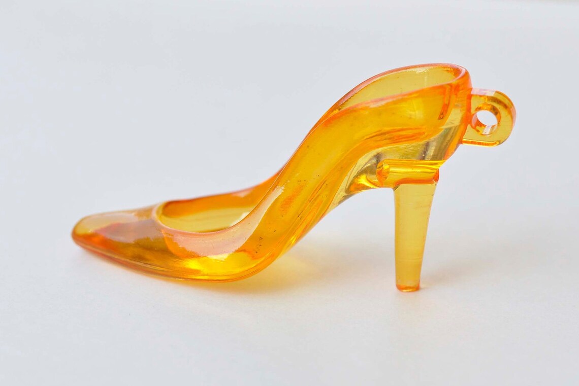 10 Pcs Acrylic High Heel Shoes Charms Pendants 30x65mm Crystal - Etsy