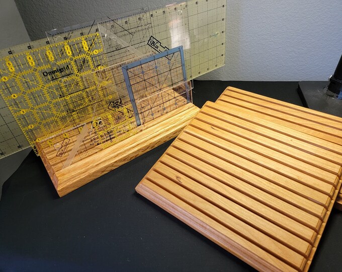 Table Top 11-13" Hardwood Ruler/template Racks for STANDARD Rulers - Etsy
