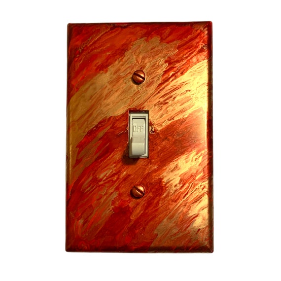Light Switch Cover Single Switchplate Apartment Decor Red | Etsy
