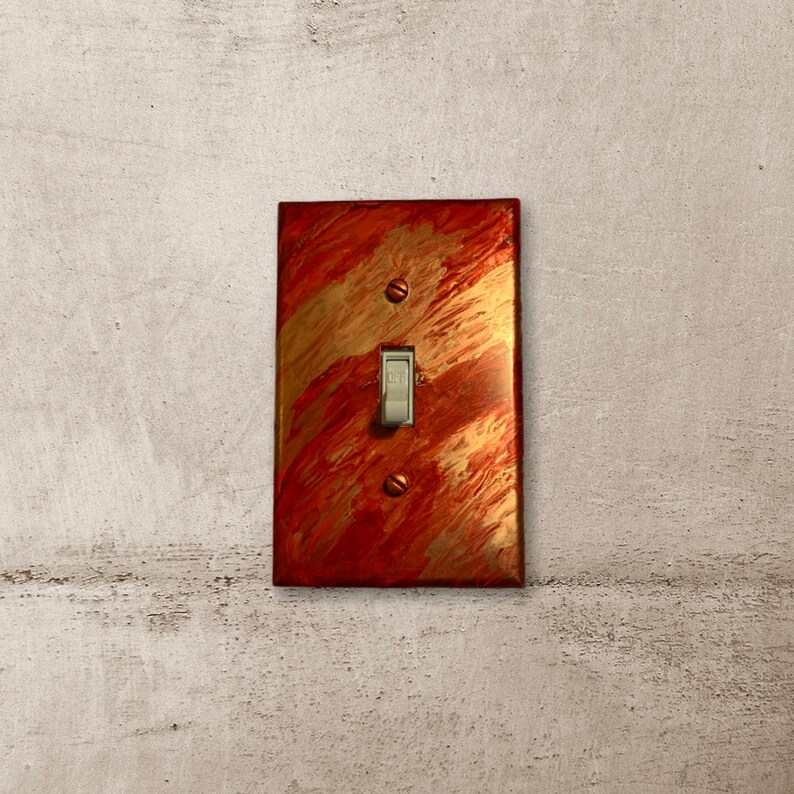 Light Switch Cover Single Switchplate Apartment Decor Red | Etsy