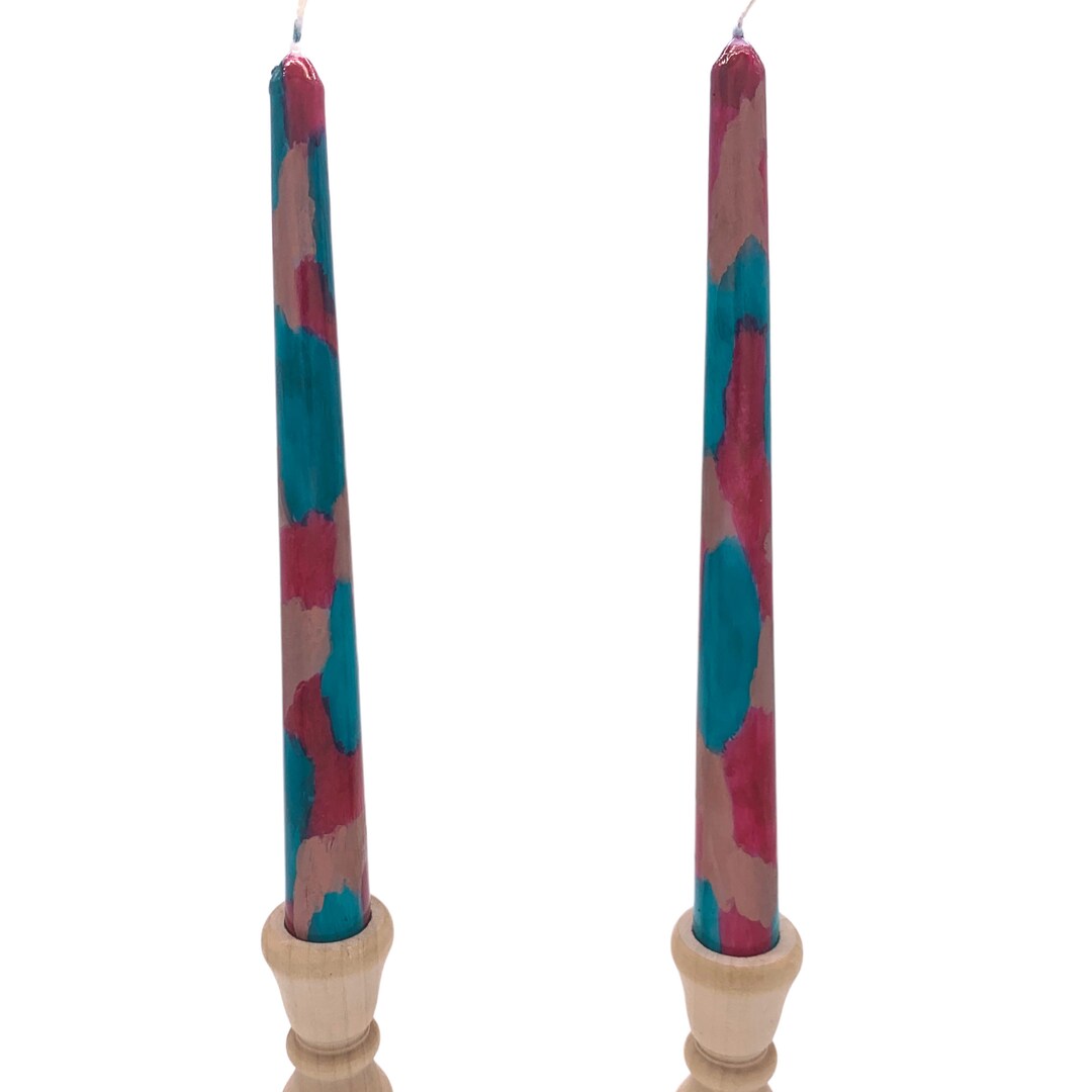 Colorful Taper Candles Multi Colored Candles Ten Inch - Etsy