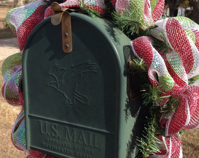 Mailbox Decor, Mailbox Christmas, Deco Mesh, Christmas Decor, Mailbox ...