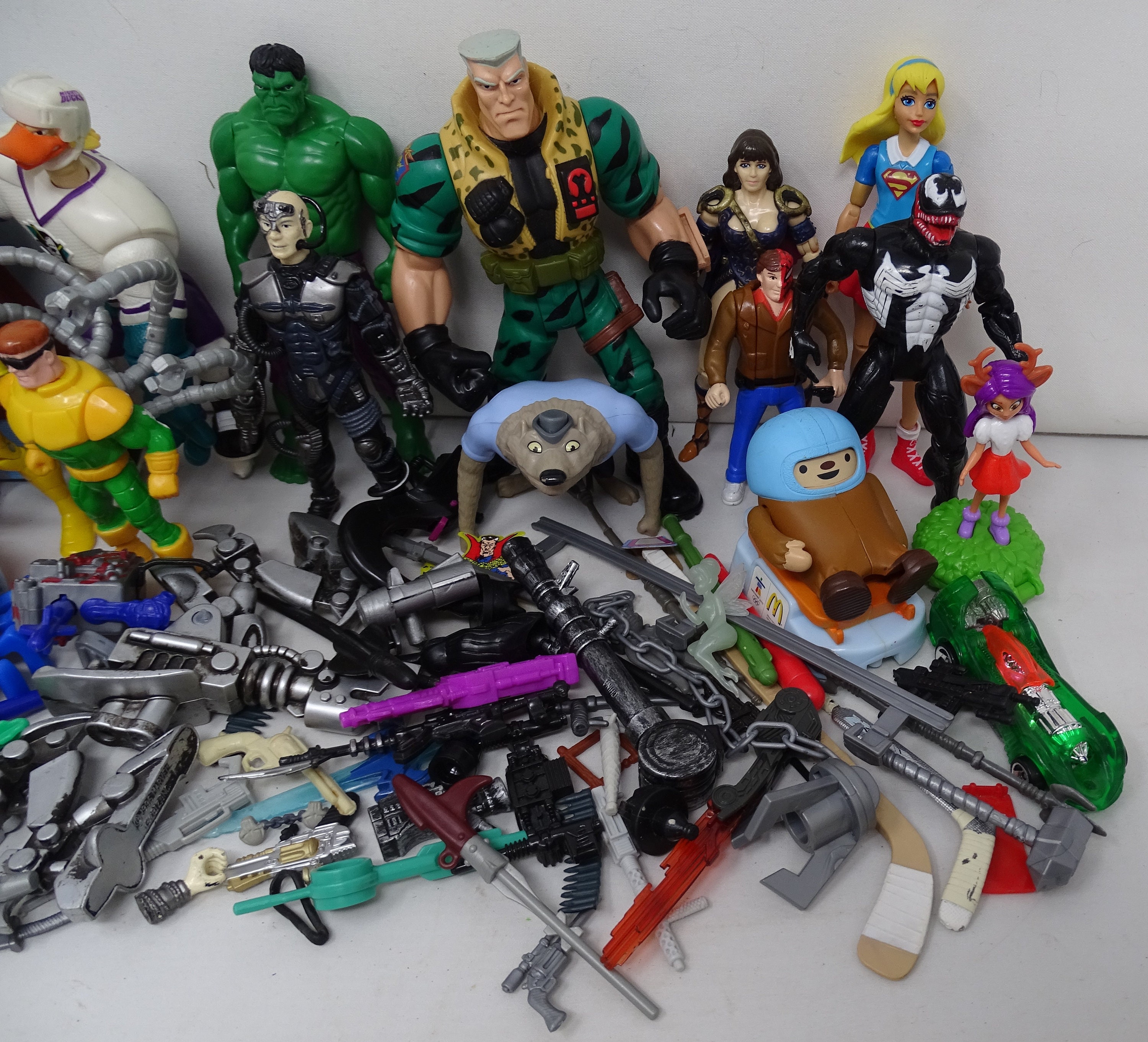 Superheroes Action Figure and Accessory Lot Spiderman Hulk X - Etsy