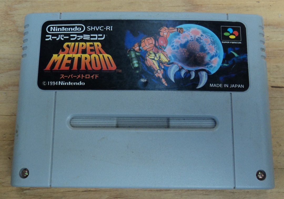 Super Metroid SNES Super Nintendo Vintage Console Game - Etsy