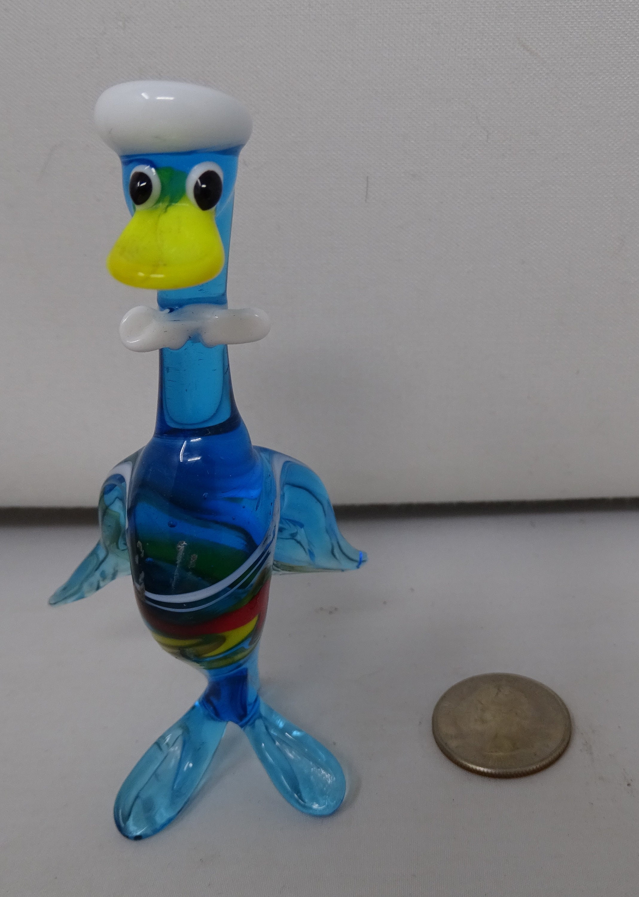 Vintage Blown Glass Duck Figurines - Etsy