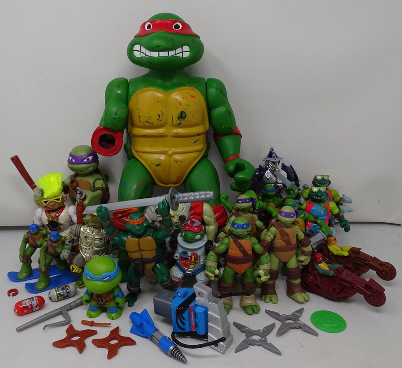 Vintage Turtles Lot TMNT 80s 90s Old Toy Collection - Etsy