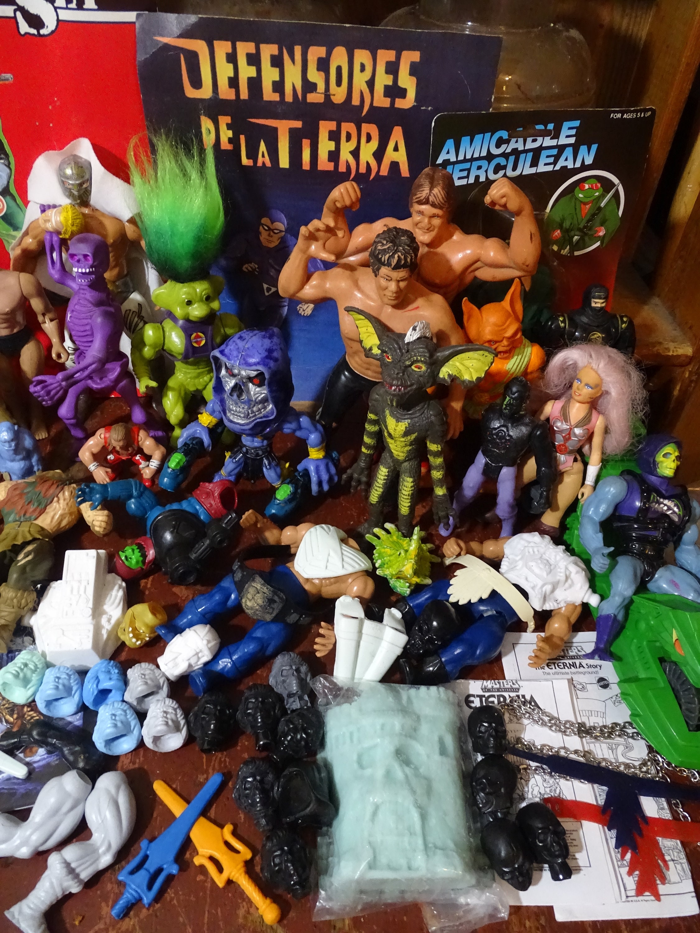 Vintage 80s Action Figure Toy and Parts Lot Rambo Troll Fighter ...