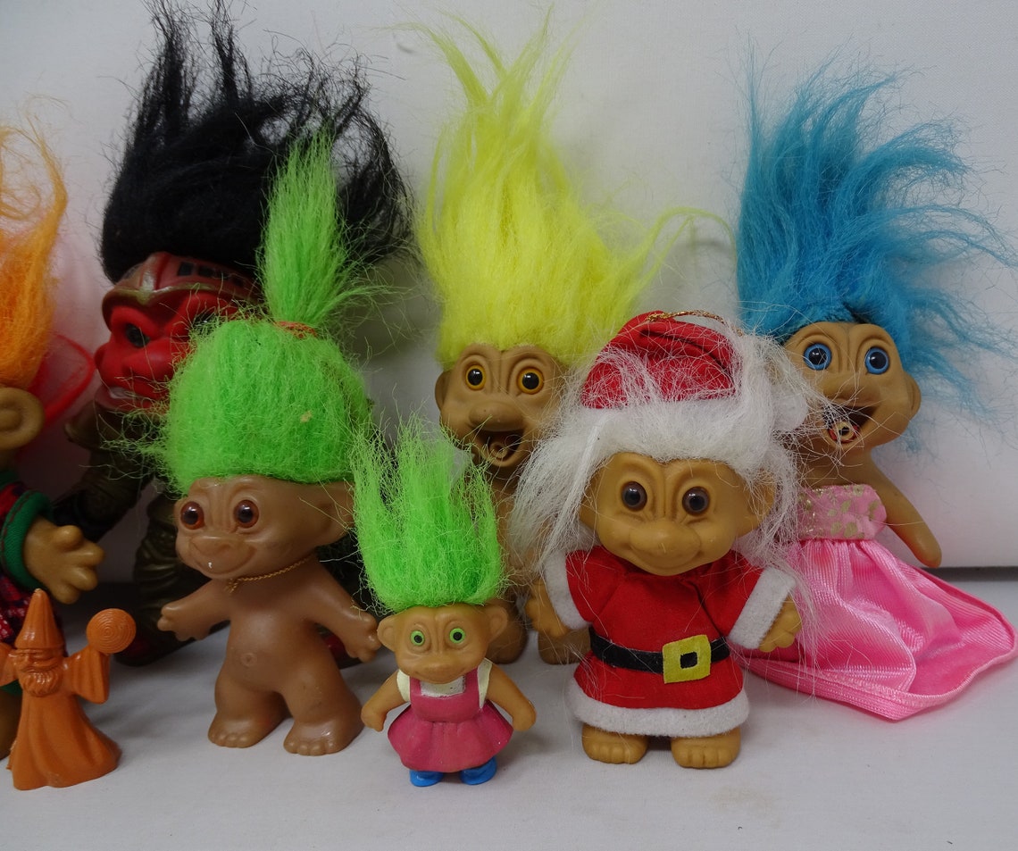 Vintage Troll Lot 80s Toys Rare Squirt Trolls 1991 T.N.T. Water ...