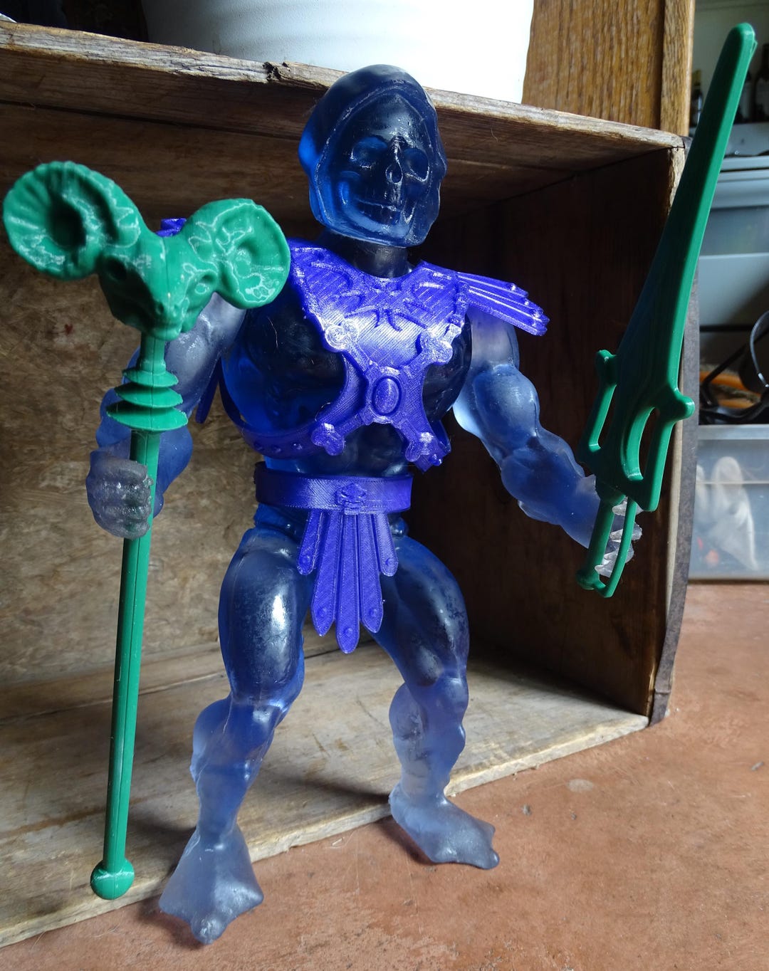 Jumbo Translucent Skeletor MOTU KO High Quality Resin Cast Knock off ...