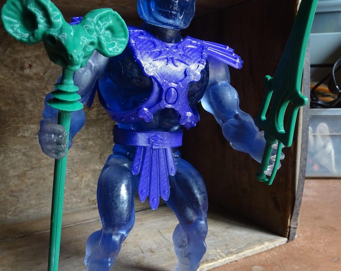 Translucent Blue Ice Battle Cat MOTU KO Thundercats Knock off Vintage ...